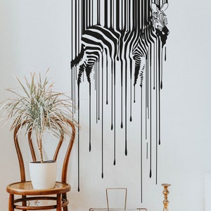 Zebra Wall Decal Sticker. Office Wall Decor. Bedroom Decor. Kid's Room ...