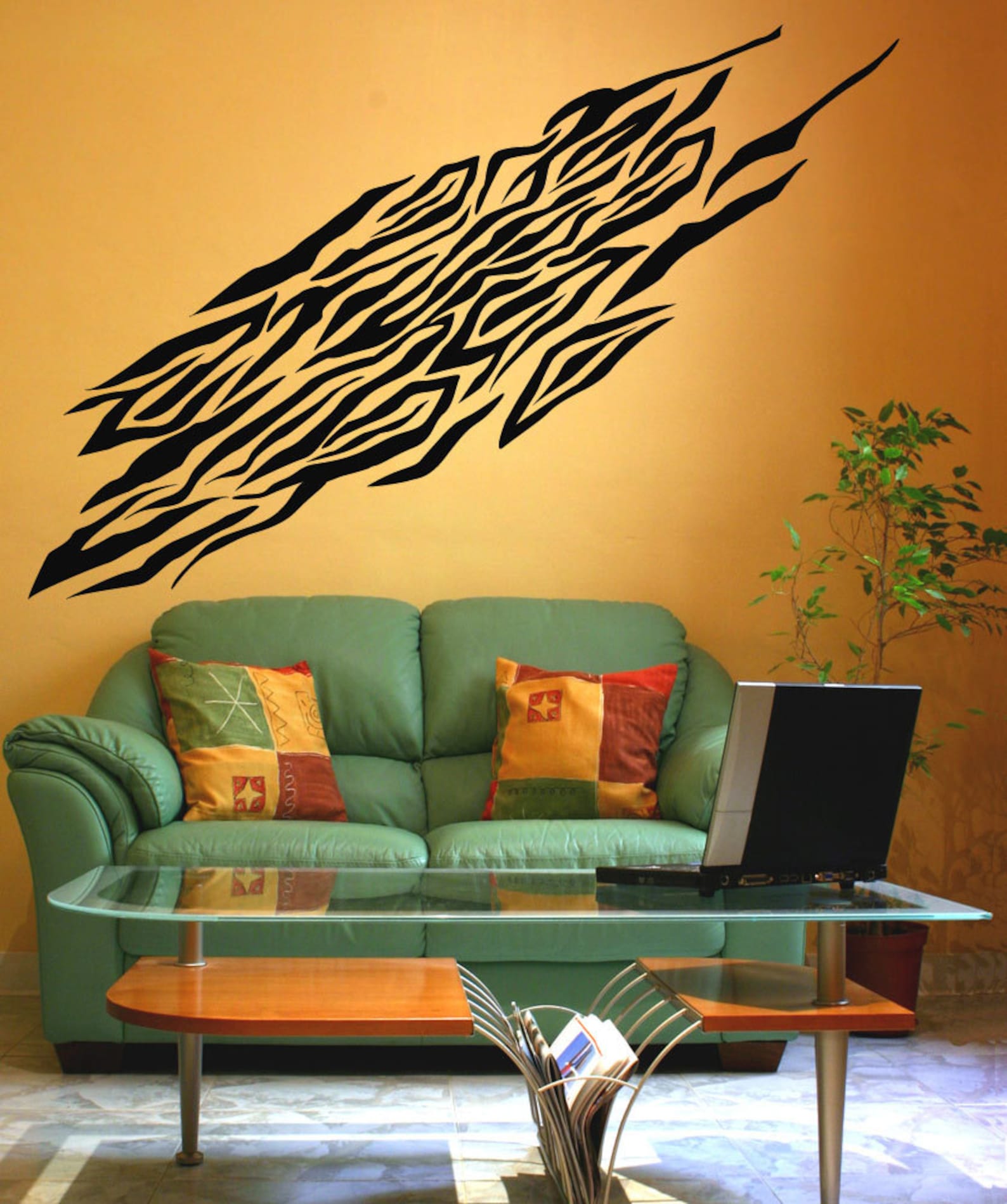 Vinyl Wall Art Decal Sticker Zebra Print 1223B - Etsy