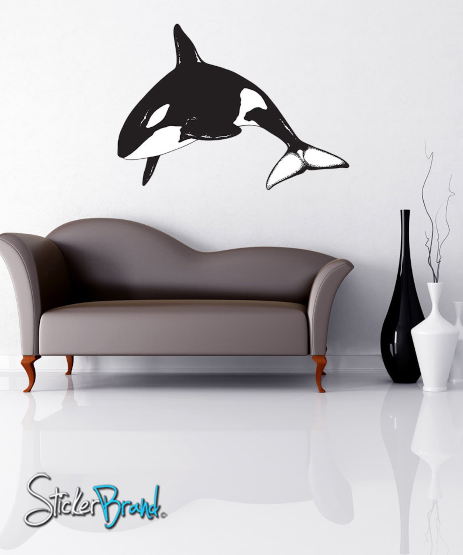 Vinyl Wall Decal Sticker Orca Killer Whale Aedel114b - Etsy