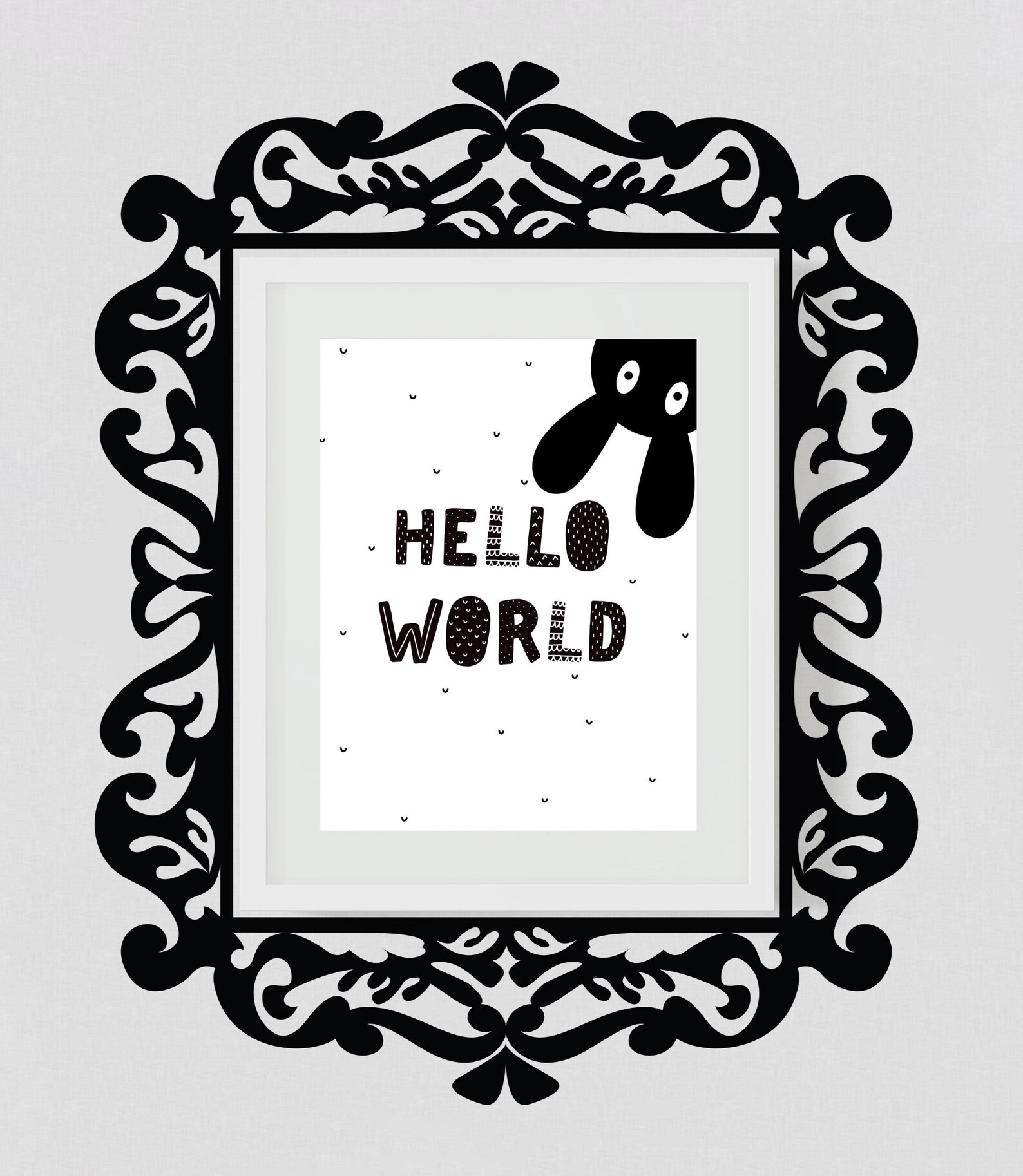 Picture Frame Vinyl Wall Decal Sticker. Frame Border Wall Decal. You ...