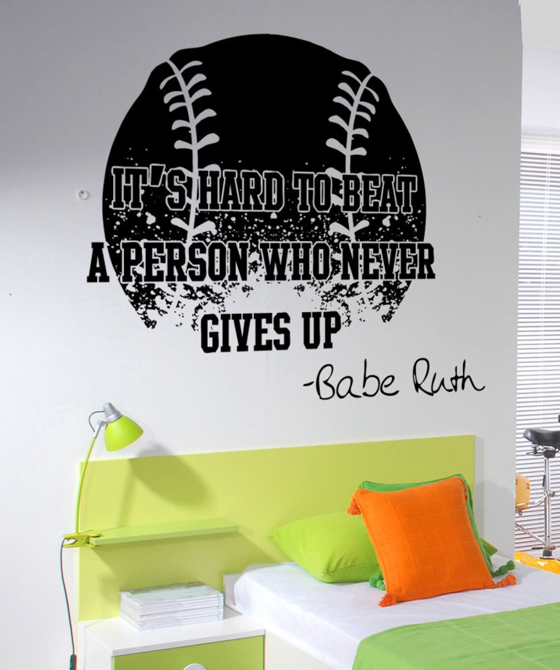 Vinyl Wall Decal Sticker Babe Ruth Quote 5430s | Etsy