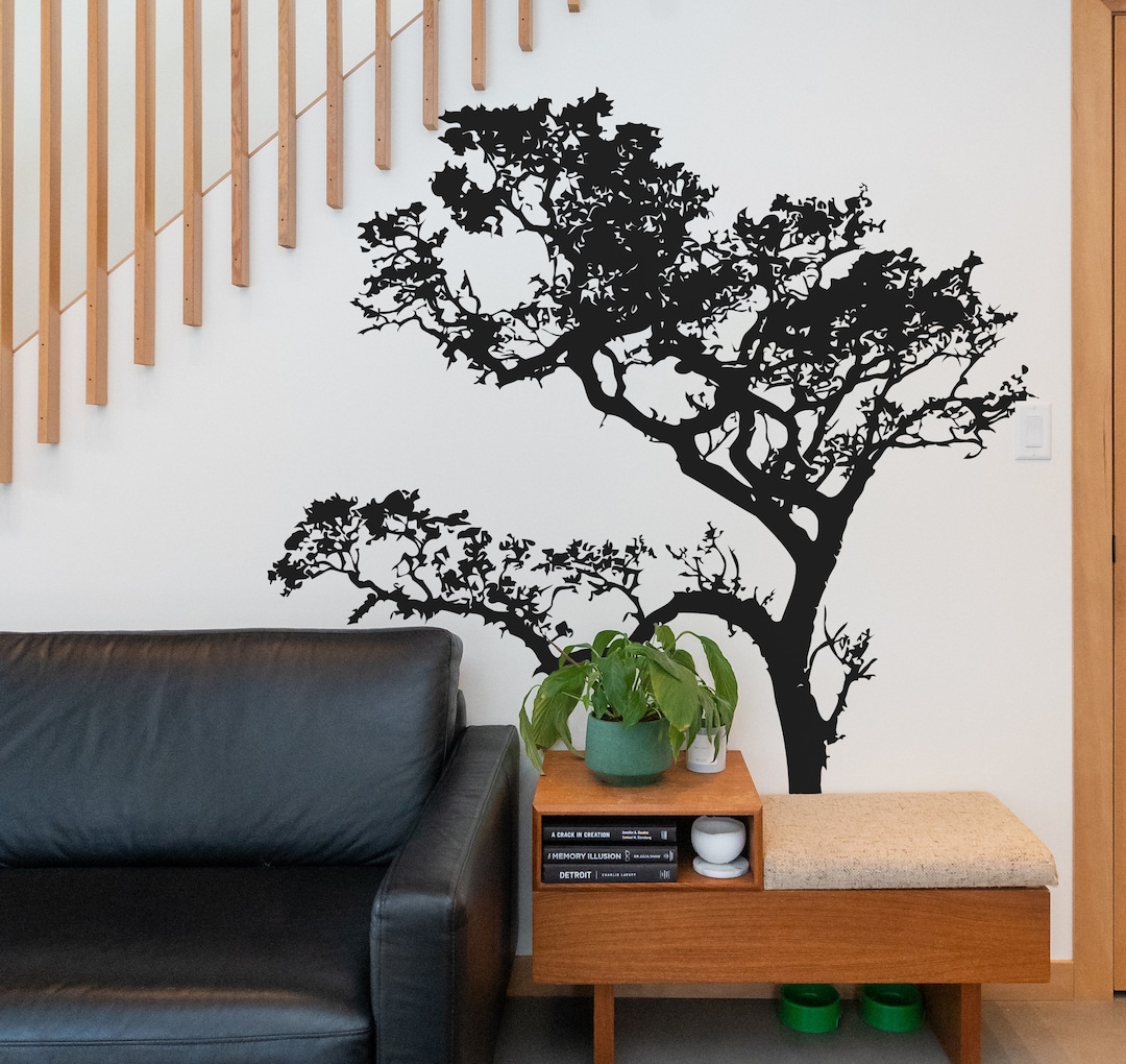 Tree Wall Decal Nursery Forest Vinyl Sticker Removable Large Tree ...