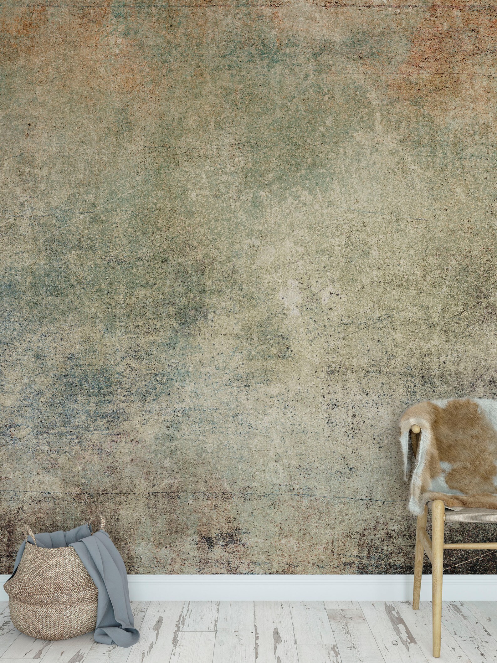 Rustic Concrete Wallpaper Wall Decor. Modern Minimalistic Self Adhesive ...