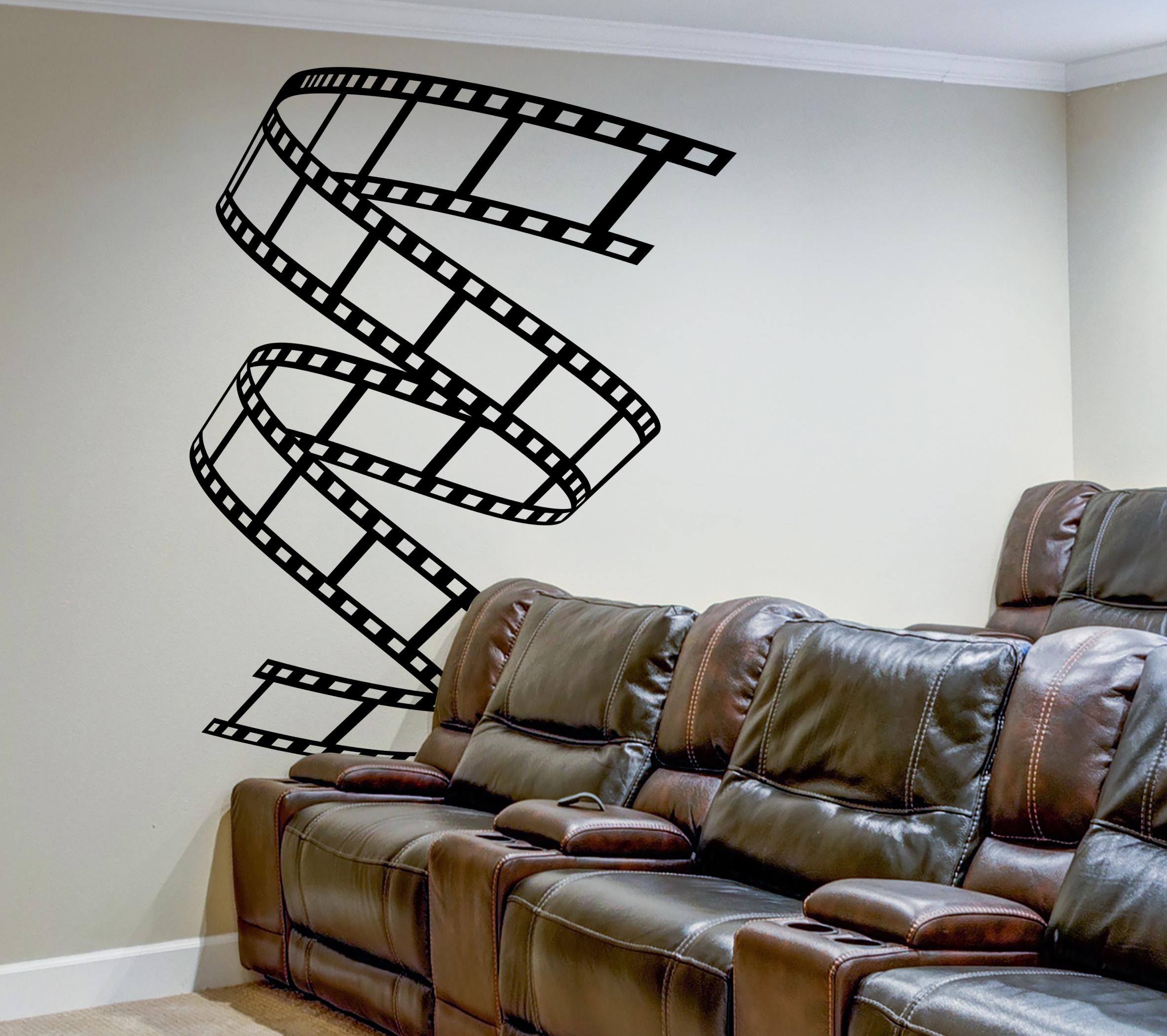 Movie Theatre Theme Room Decor. Film Strip Vinyl Wall Decal Sticker ...