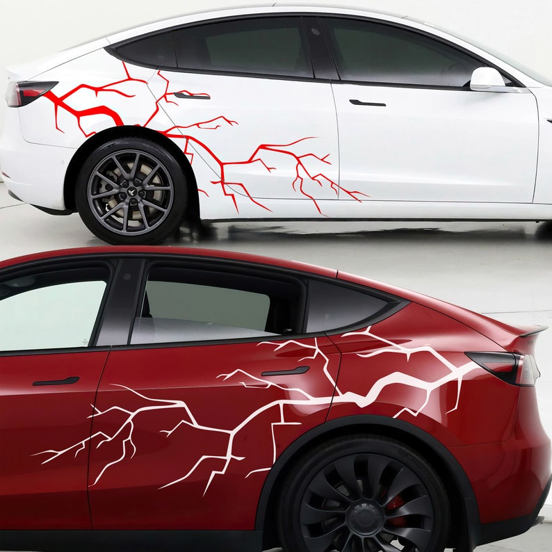 Tesla Model 3 Vinyl Car Graphic Sticker. Tesla Model Y - Etsy