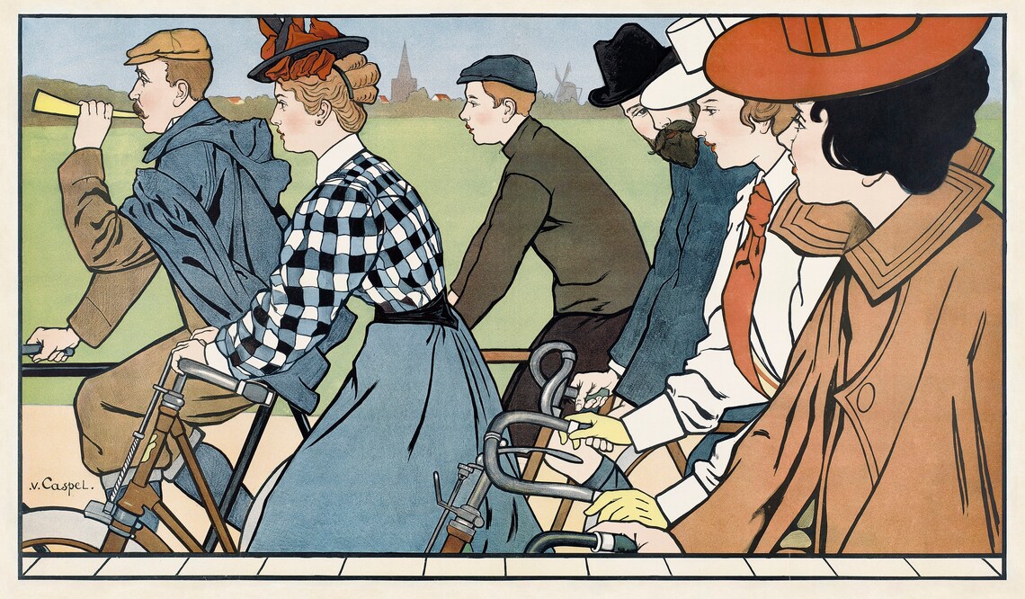 Vintage Hamers Rijwielen Bicycle Artwork Wall Mural. by Johann - Etsy