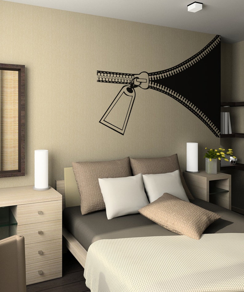 Vinyl Wall Decal Sticker Zip up Osaa1345s | Etsy