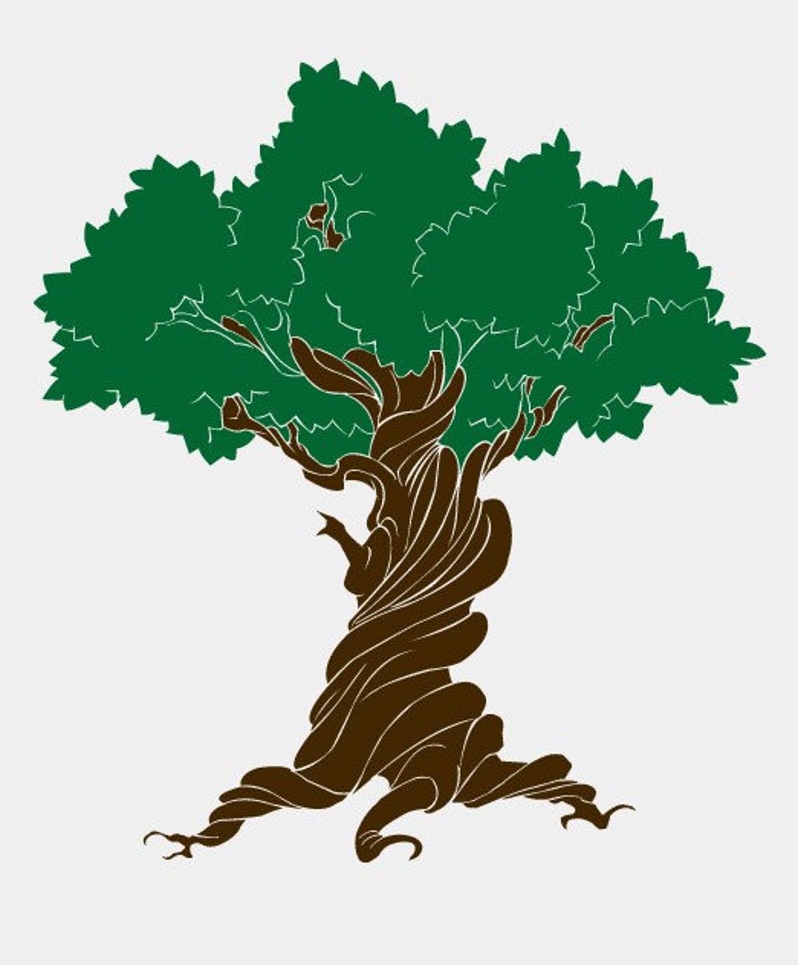 Vinyl Wall Decal Sticker Old Wise TREE 297A 72in Tall X 66in - Etsy