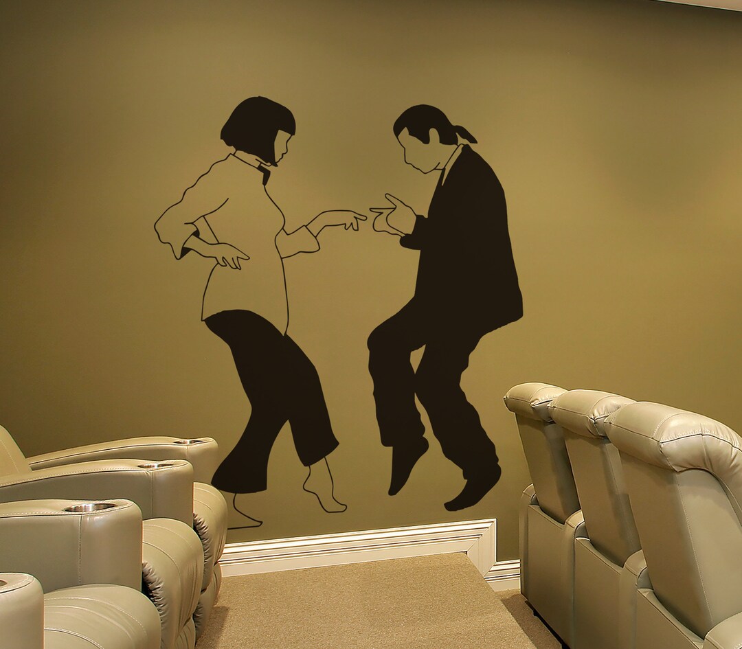 Pulp Fiction Dance Wall Decal Sticker. the Twist Dance Scene. Movie ...