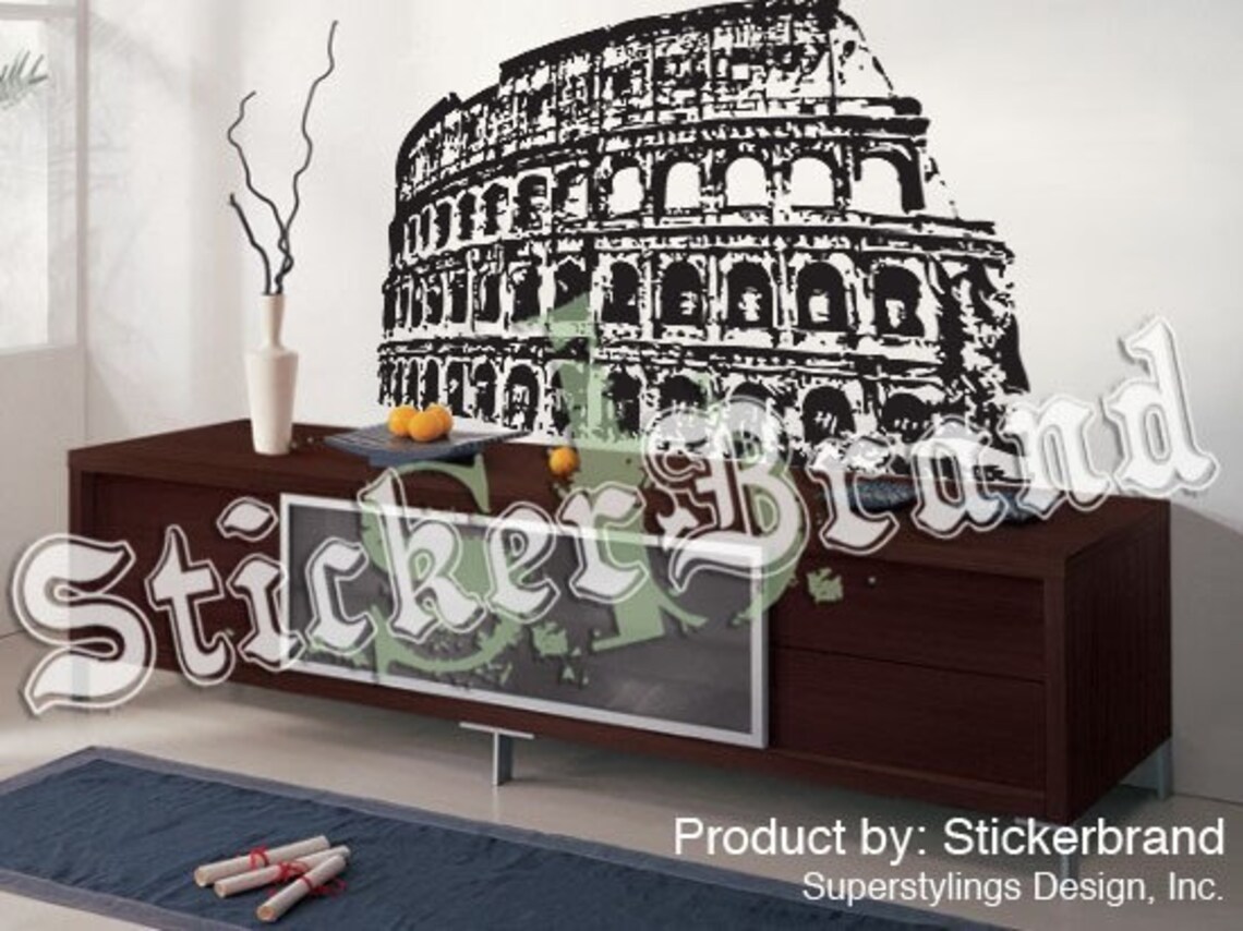 Vinyl Wall Decal Sticker Roman Colosseum Rome Italy 354 - Etsy