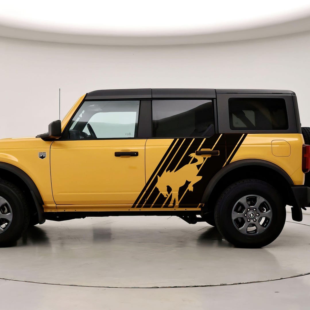 Truck Decal Graphic Sticker for Bronco. Side Fender Horse Stripes Decal ...