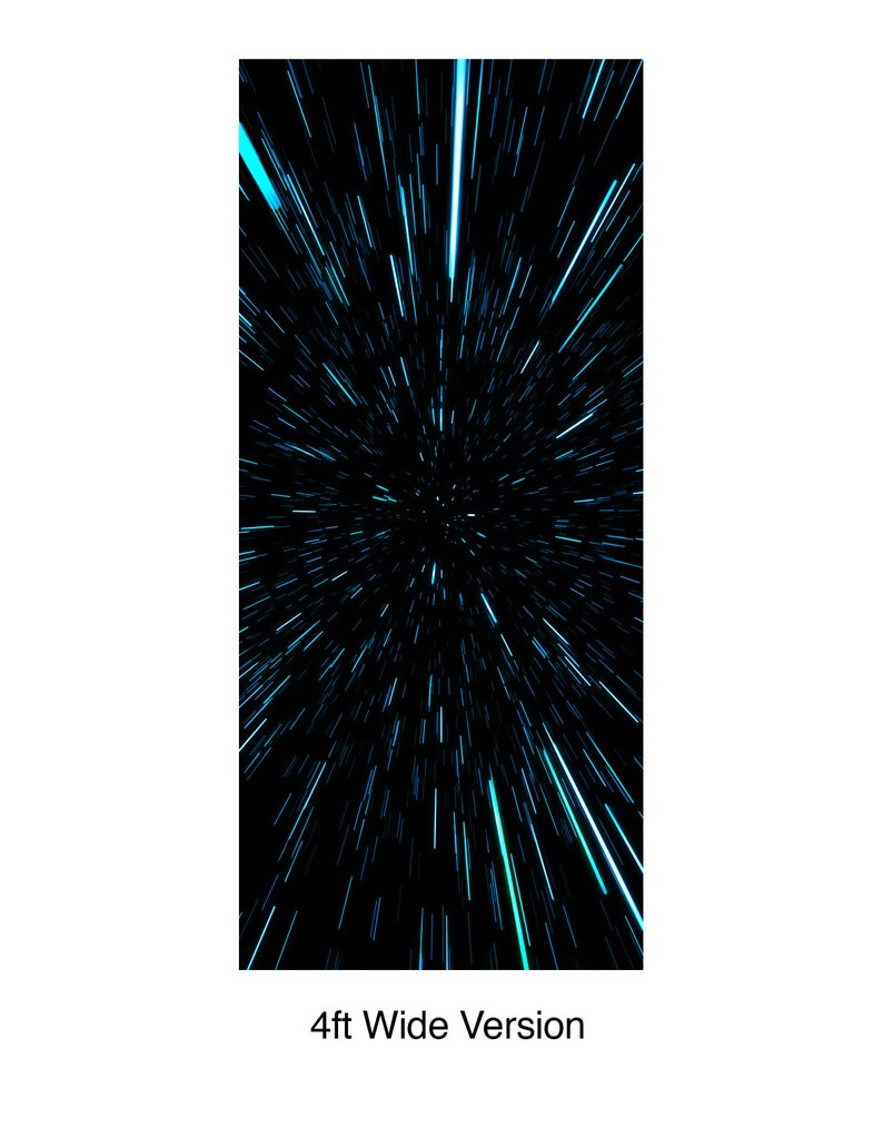Light Speed Through Hyperspace Wall Mural Peel and Sticker Wallpaper ...