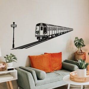 New York City Subway Wall Decal Sticker. NYC Train Transportable. Urban ...