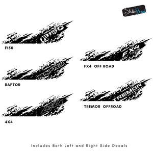 Mud Splash Side Rocker Panel Car Graphic Sticker. Set of 2. Truck Side ...