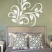 Swirl Flower Floral Vinyl Wall Decal Sticker. Living Room Wall Art ...
