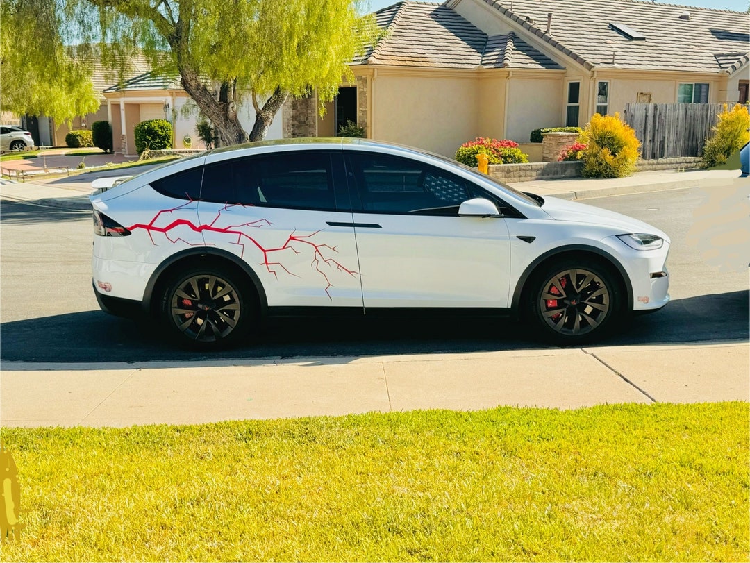 Tesla Model Y Electric Lightning Bolt Car Decal Sticker. Tesla Model S ...