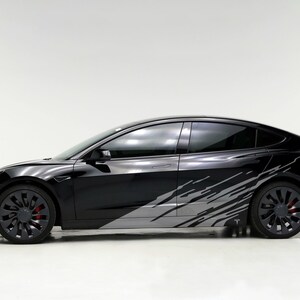 Tesla Model 3 Car Graphic Sticker. Side Door Panel Decal. Tesla Model Y ...