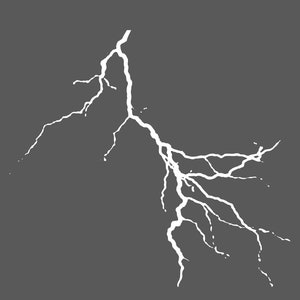 Lightning Bolt Wall Decal Sticker. Thunder and Lightning Wall Sticker ...