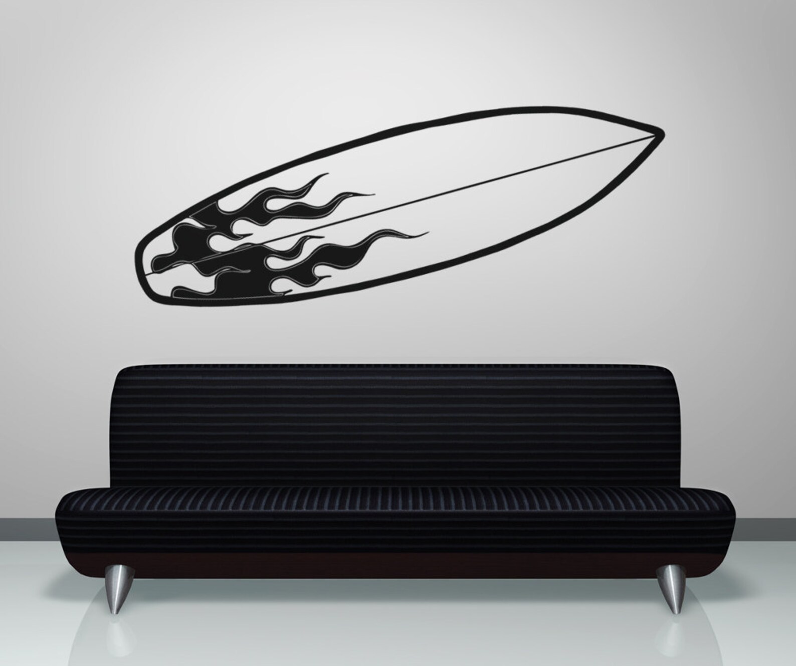 Fire Surfboard Vinyl Wall Decal Sticker. os_aa1238s - Etsy