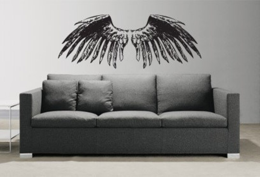 Vinyl Wall Decal Sticker Large Angel Wings 758 - Etsy