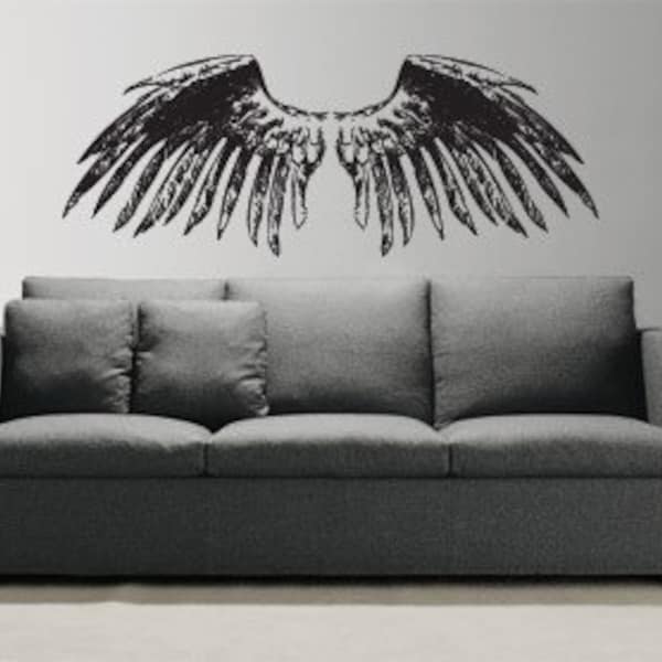 Large Angel Wings Decal - Etsy