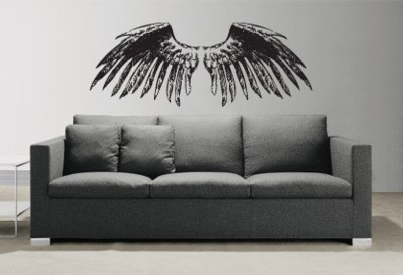 Vinyl Wall Decal Sticker Large Angel Wings 758 - Etsy