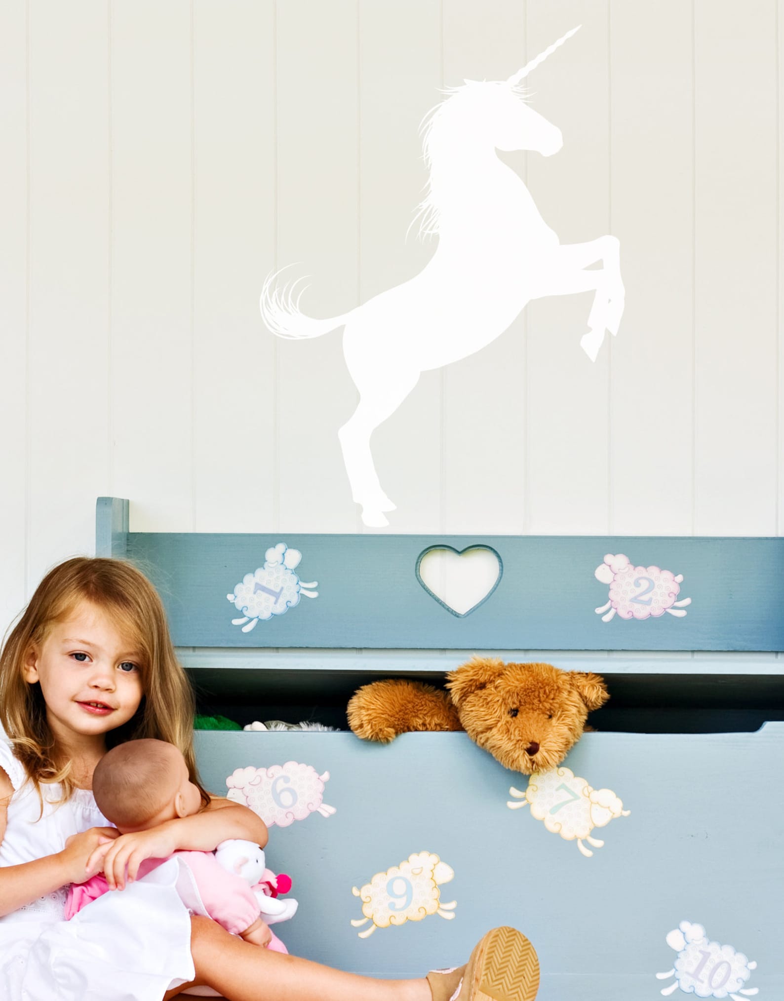 Unicorn Wall Decal Sticker. Girls Bedroom Decor. Fantasy - Etsy