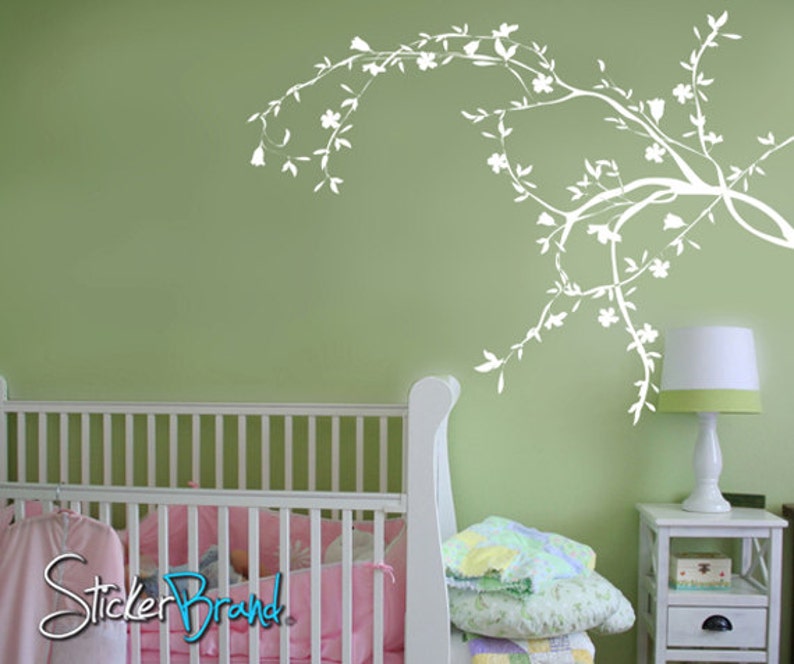 Vinyl Wall Decal Sticker Flower Leave Vines Ac158s - Etsy