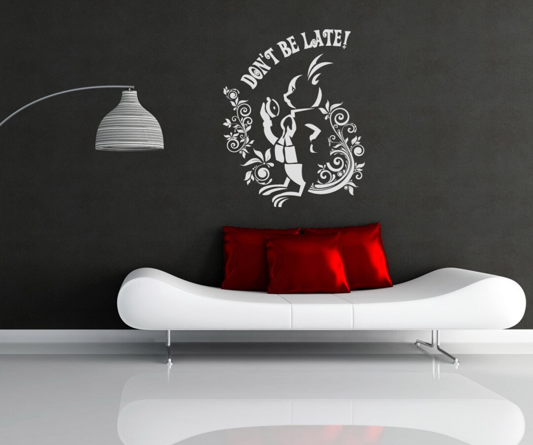 Vinyl Wall Decal Sticker White Rabbit Osdc611m - Etsy