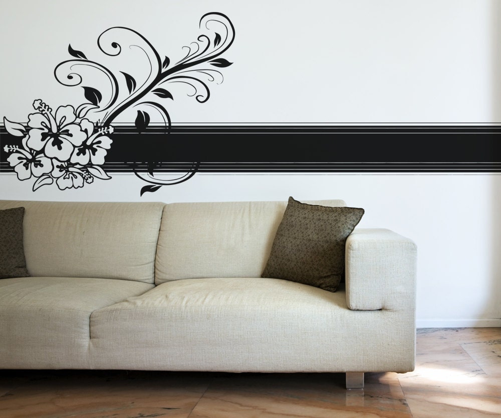 Vinyl Wall Decal Sticker Hawaiian Border OSAA371B - Etsy