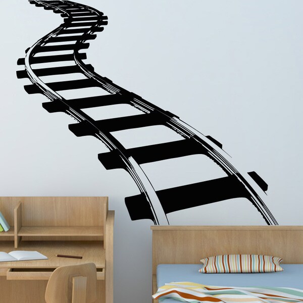 Railroad Track Wall Decal - Etsy