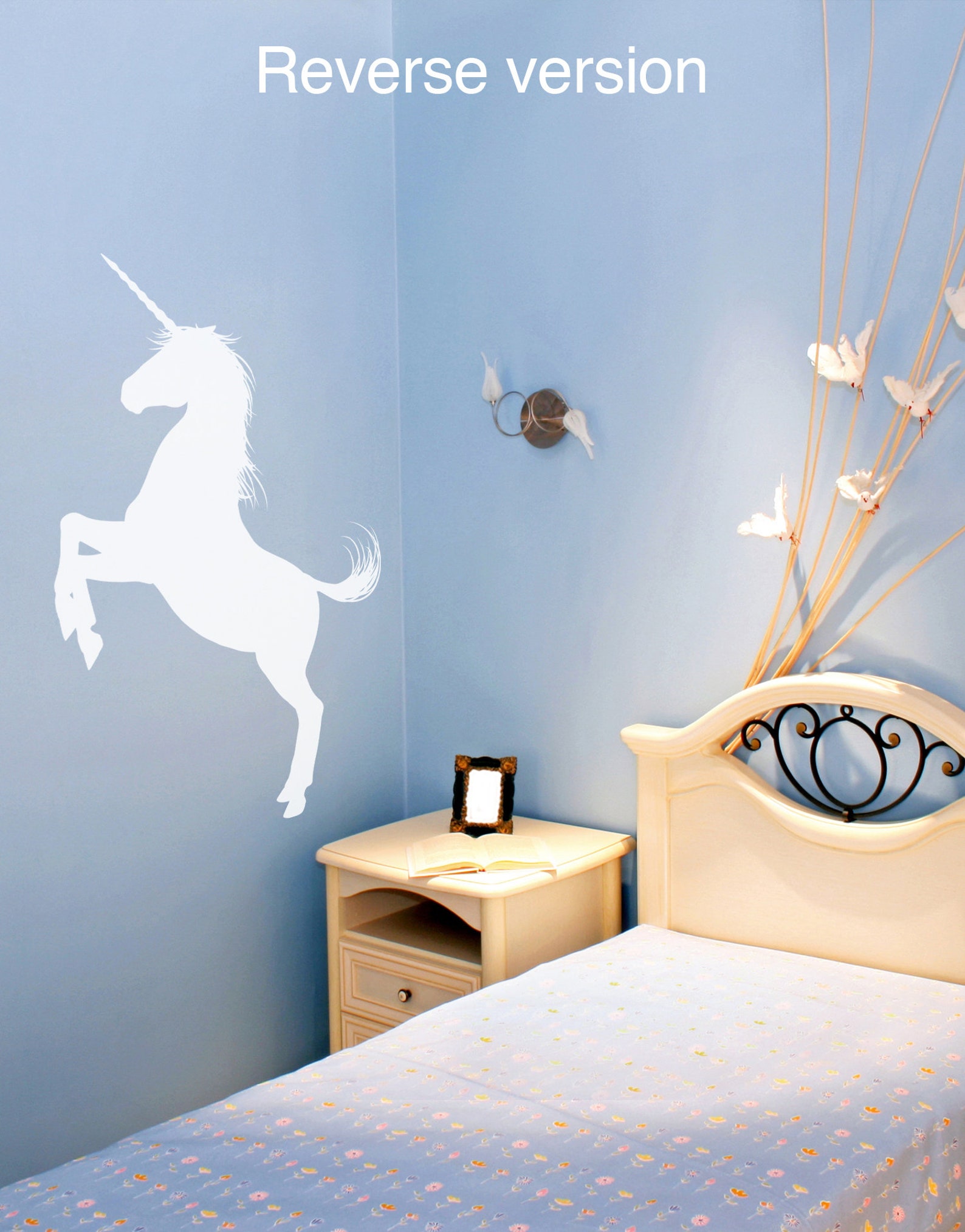 Unicorn Wall Decal Sticker. Girls Bedroom Decor. Fantasy - Etsy