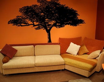 African Tree Vinyl Wall Decal Sticker. os_mb554s | Etsy