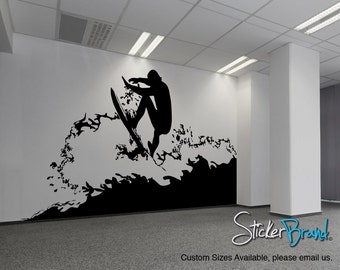 Surfer Wall Decal | Etsy