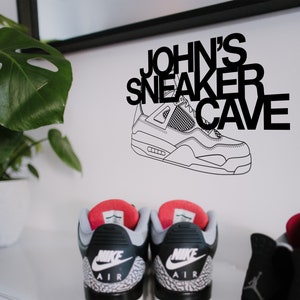 Personalized 'sneaker Cave' Wall Decal - Gift Sneakerhead Enthusiast ...