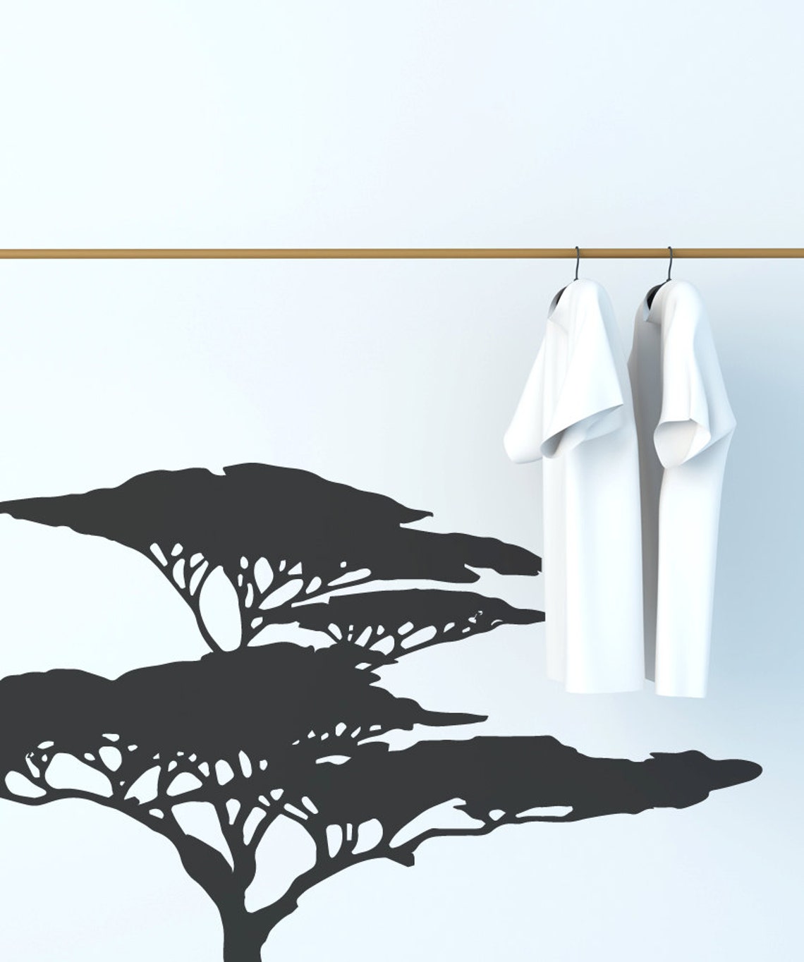 African Tree Vinyl Wall Decal Sticker. os_mb554s | Etsy