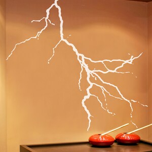 Lightning Bolt Wall Decal Sticker. Thunder and Lightning Wall Sticker ...