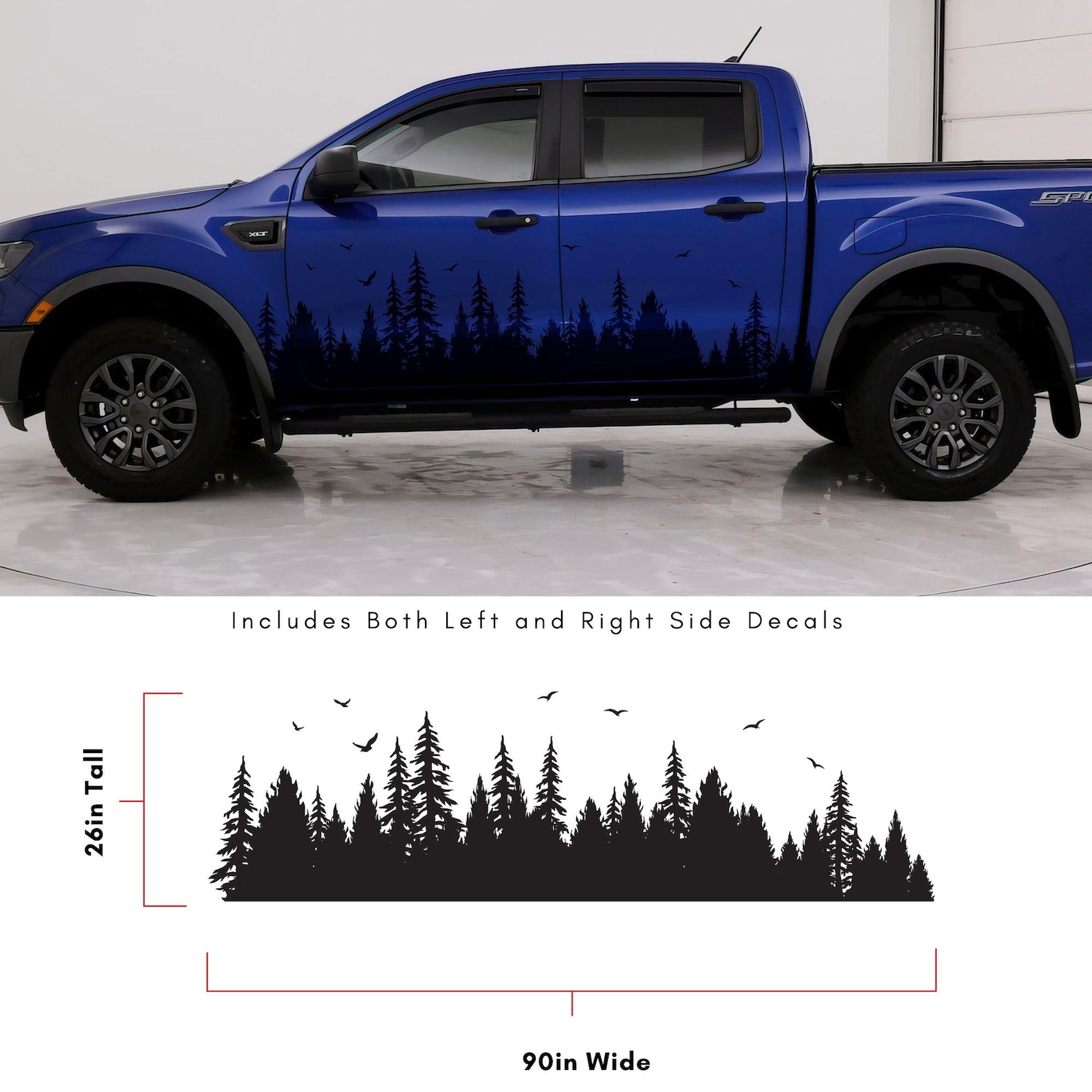 Overland Truck Sticker. Forest Woodland Adventure off Road Decal ...