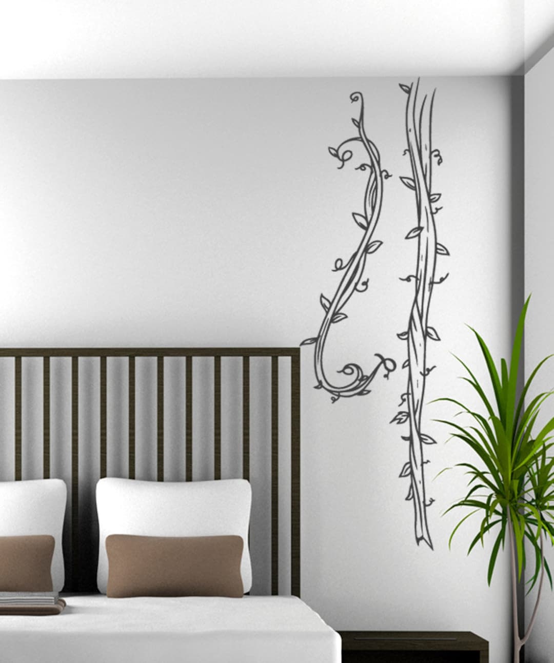 Swinging Vines Wall Decal Sticker Bedroom Wall Art Decor Bathroom Wall ...