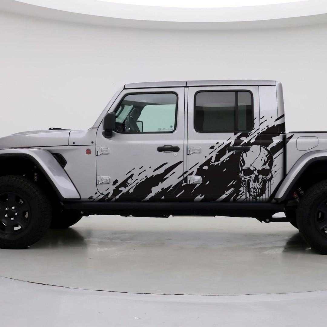 Truck Decal Graphic Sticker. Mud Splash With Skull Design. for ...