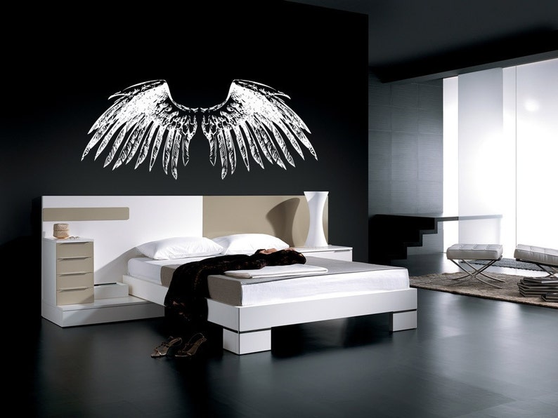 Vinyl Wall Decal Sticker Large Angel Wings 758 - Etsy