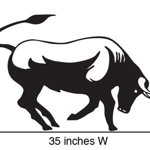 Vinyl Wall Decal Sticker Bull Run Horns 177 - Etsy