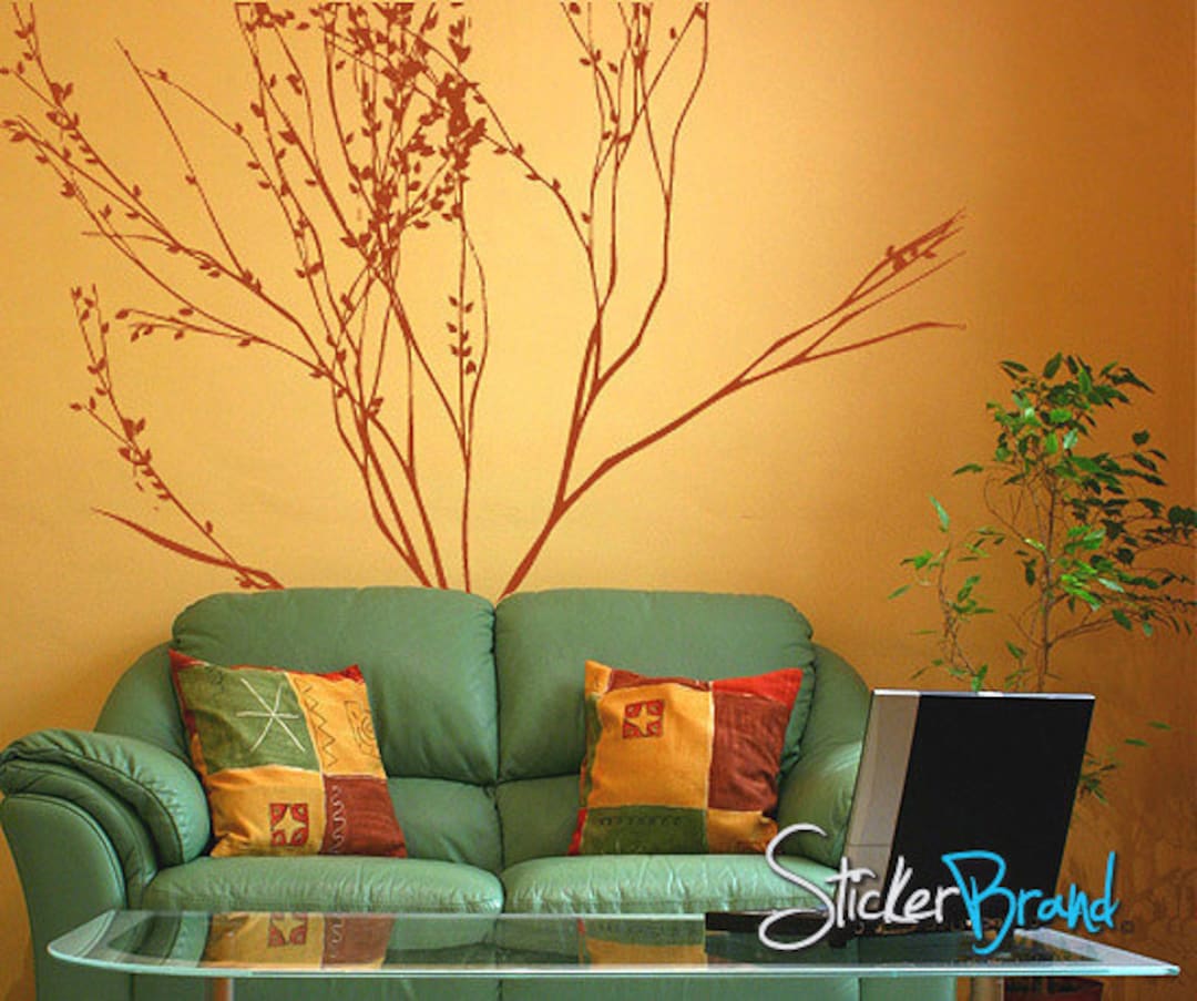 Vinyl Wall Decal Sticker Tall Tree Branches Mmartin140m - Etsy