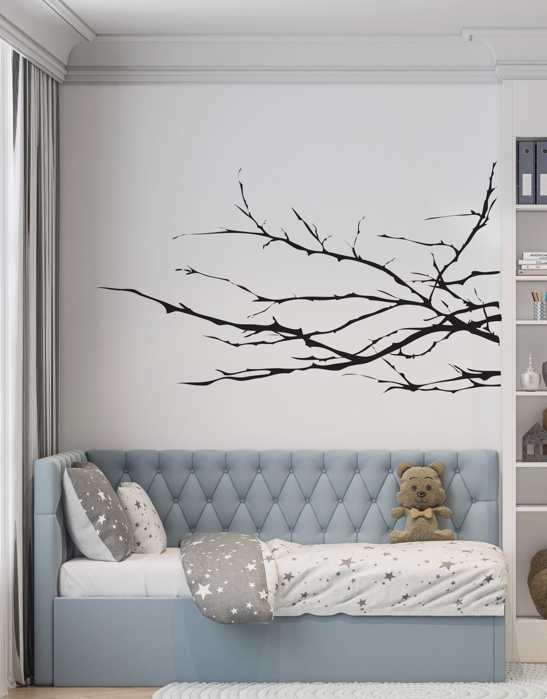 Tree Wall Decal Sticker. Knobby Plant Tree Branches Wall Decal Sticker ...