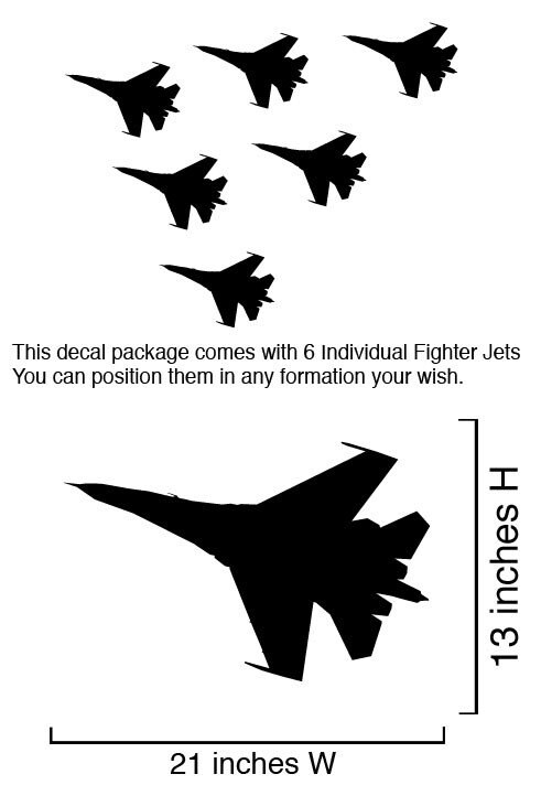 Blue Angels Fighter Jets Wall Decal Sticker. Military Theme - Etsy