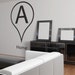 Vinyl Wall Decal Sticker Drop Pin Location for Home Item 884s-20x36 - Etsy