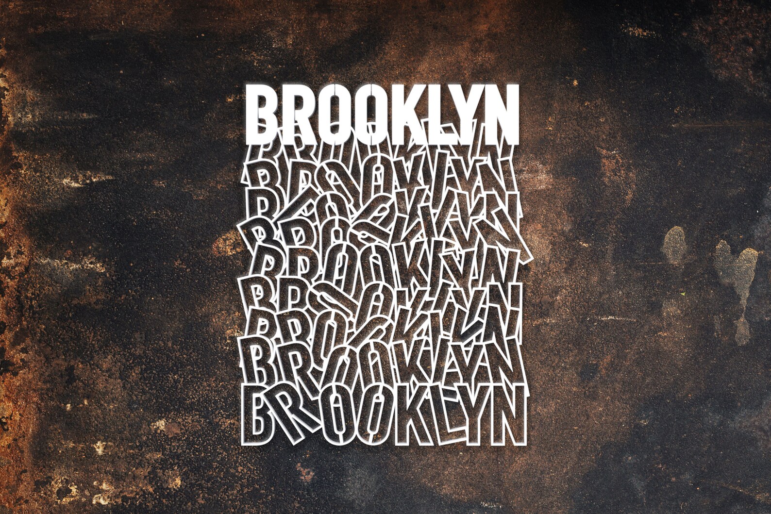 Brooklyn Metal Sign Power Coated 18 Gauge Steel New York Home - Etsy