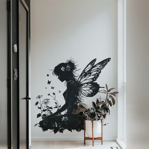 Fairy Wall Decal Sticker. Fairy Wings. Fantasy Theme Decor. Fairy Tale ...
