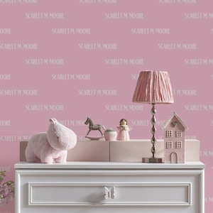 Personalized Custom Text Wallpaper. You Provide Name and Custom Color ...