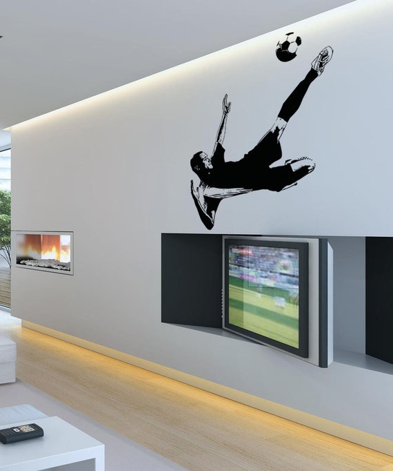 Vinyl Wall Decal Sticker Soccer Player 5071s | Etsy